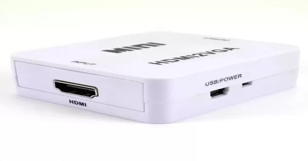 Mini Conversor Vga Para Hdmi Cc-Vh1K Exbom Novo - GAMES & ELETRONICOS